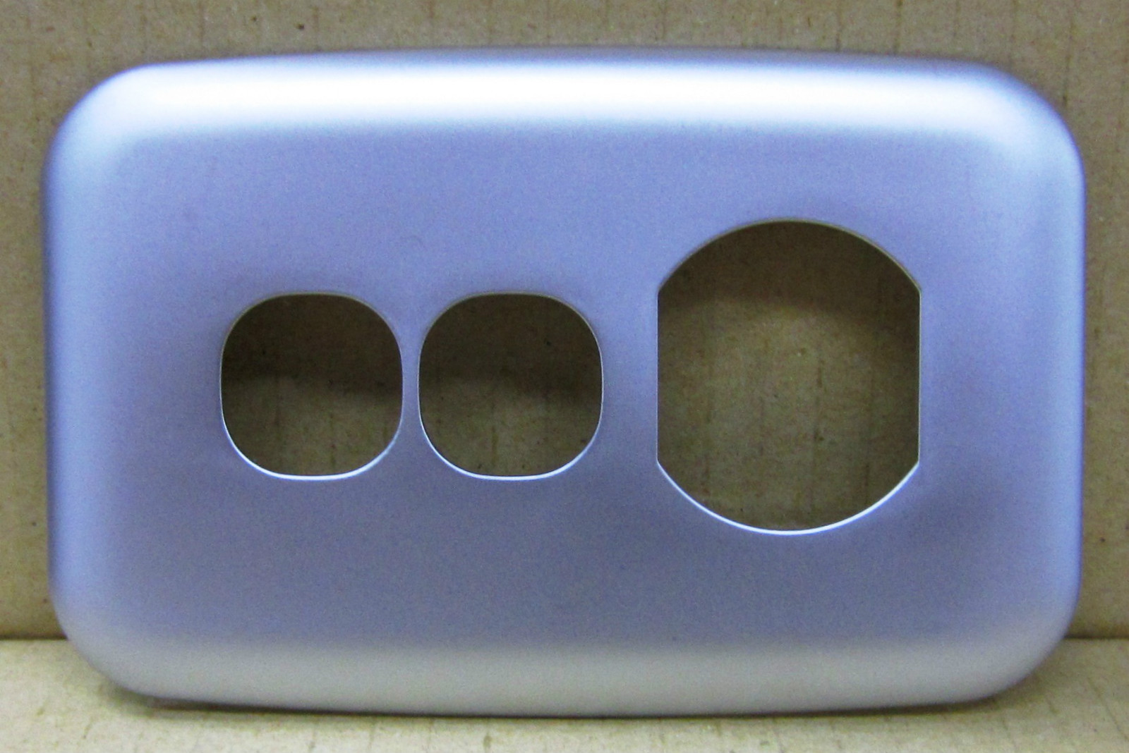 CLIPSAL SL BRUSH ALUMINIUM MATT COVER PLATE SINGLE P/POINT 1 EX SWITCH ...