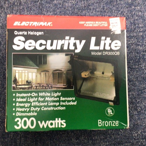 Electripak Security Light 300 watt Energy Saving Quartz Halogen Model ...