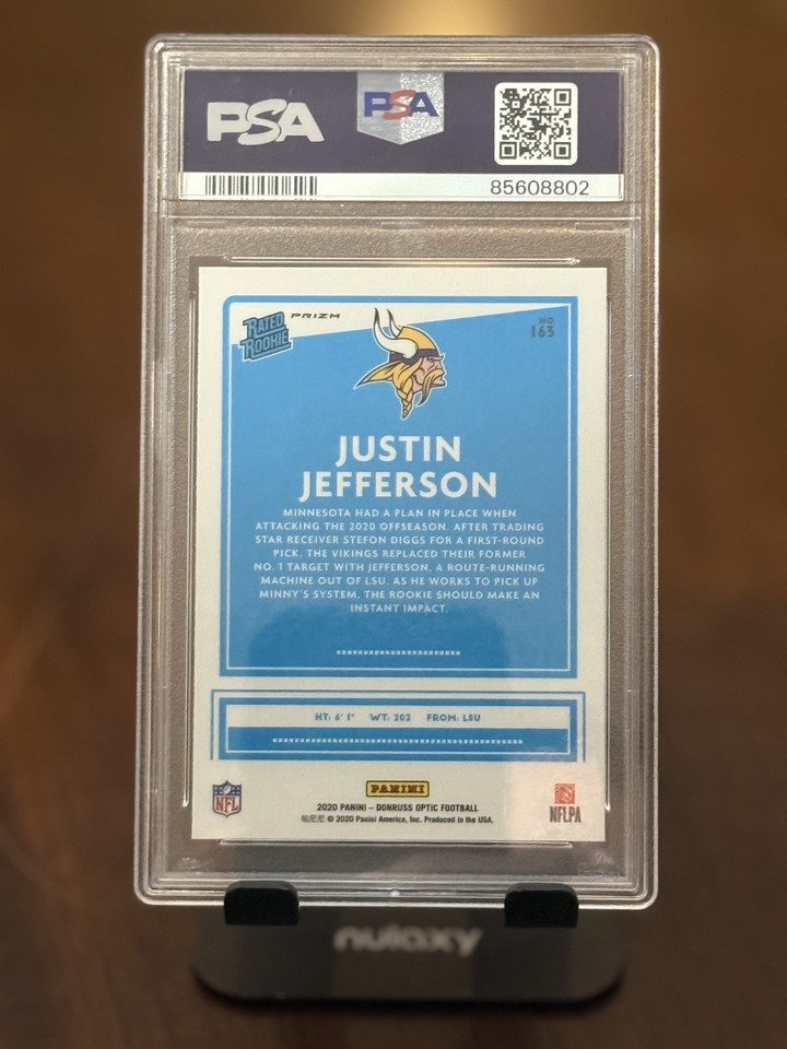 2020 Panini Donruss Optic - Rated Rookies Justin Jefferson #163 Holo ...