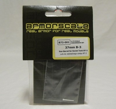 1/72 Armorscale 37mm B-3 GUN BARREL FAST SOVIET TANK BT-2 #B72-001 NEW ...
