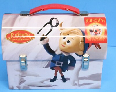 RUDOLPH THE RED NOSE REINDEER Special 50th Anniversary Lunch Box Hermey ...