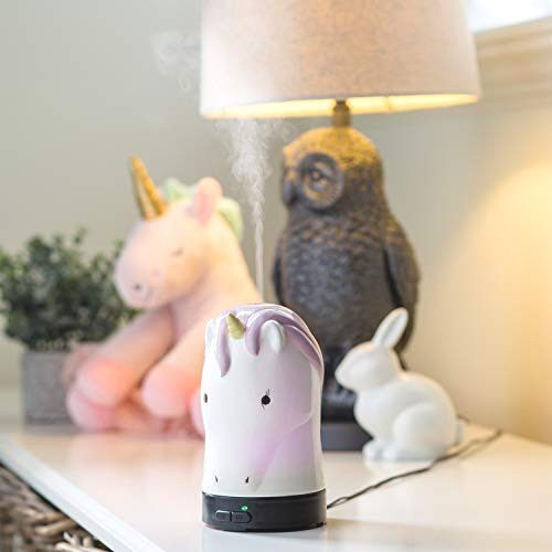 Airomé Unicorn Medium Kid, Tween/Teen Glass Essential Oil Diffuser|100 ...
