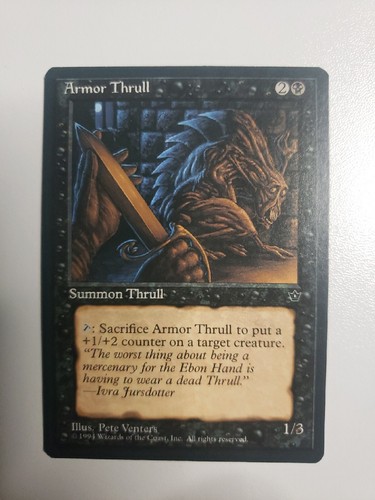 Magic the Gathering MTG Armor Thrull Version B Black Creature Card | eBay