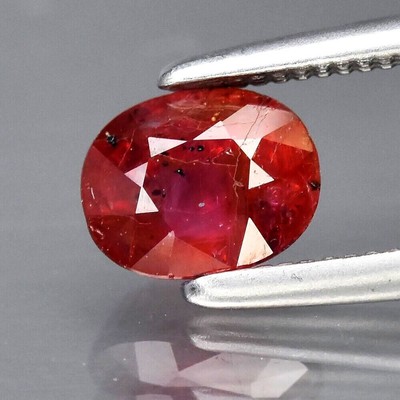RARE !! SAPHIR POURPRE ROUGE DE TANZANIE : 5.5 mm x 4.5 mm ★★ p399.129T ...