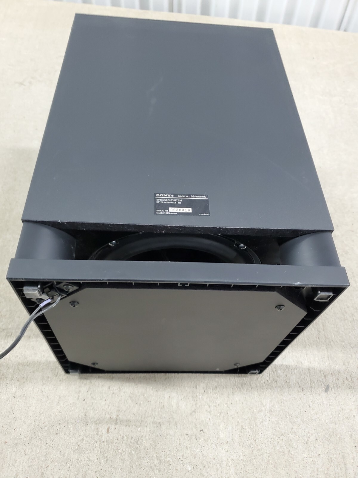 Sony SS-WSB102 Wired Passive 165 Watts Subwoofer With Wiring! Ready To ...
