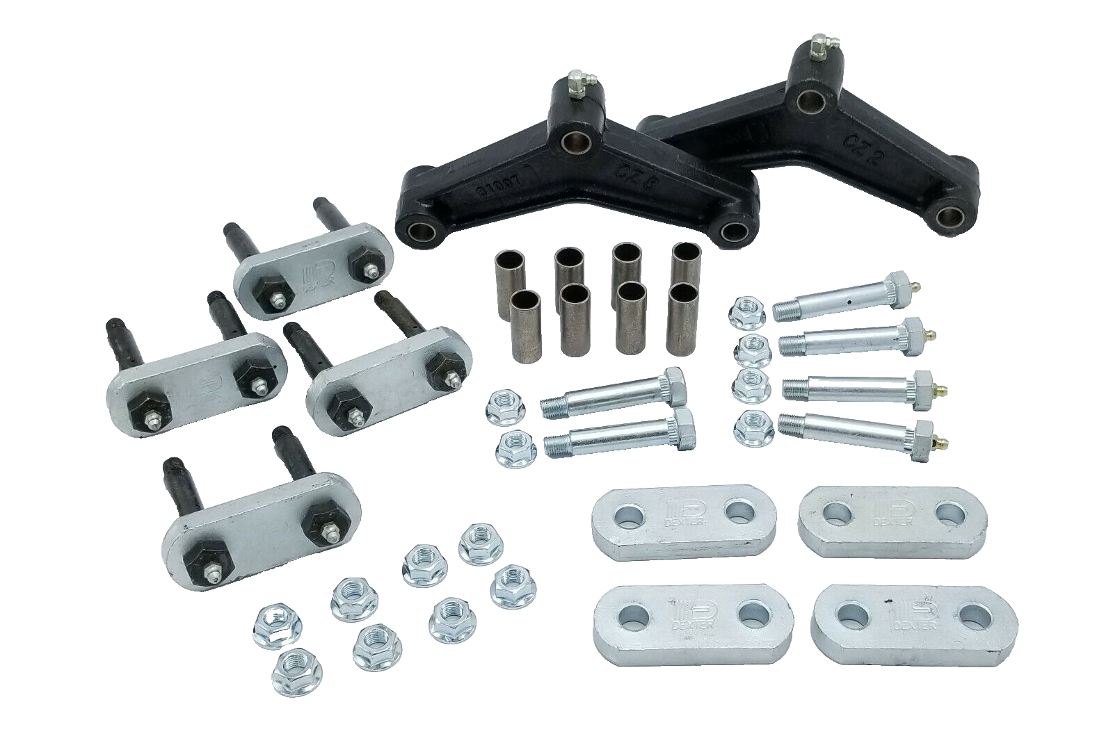 Dexter Tandem Axle Heavy Duty Spring Suspension Trailer Kit Double Eye ...