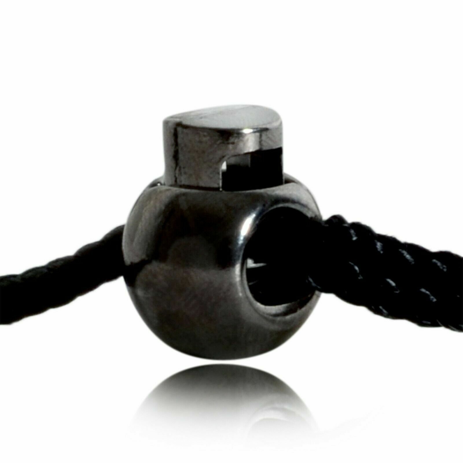 Toggle Lock Cord Stopper with Spring Metal Spherical Stop End Single ...