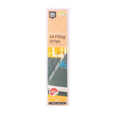 3L A4 Self Adhesive Filing Strips 295mm (Pkt of 50), H-100852406 | eBay ...
