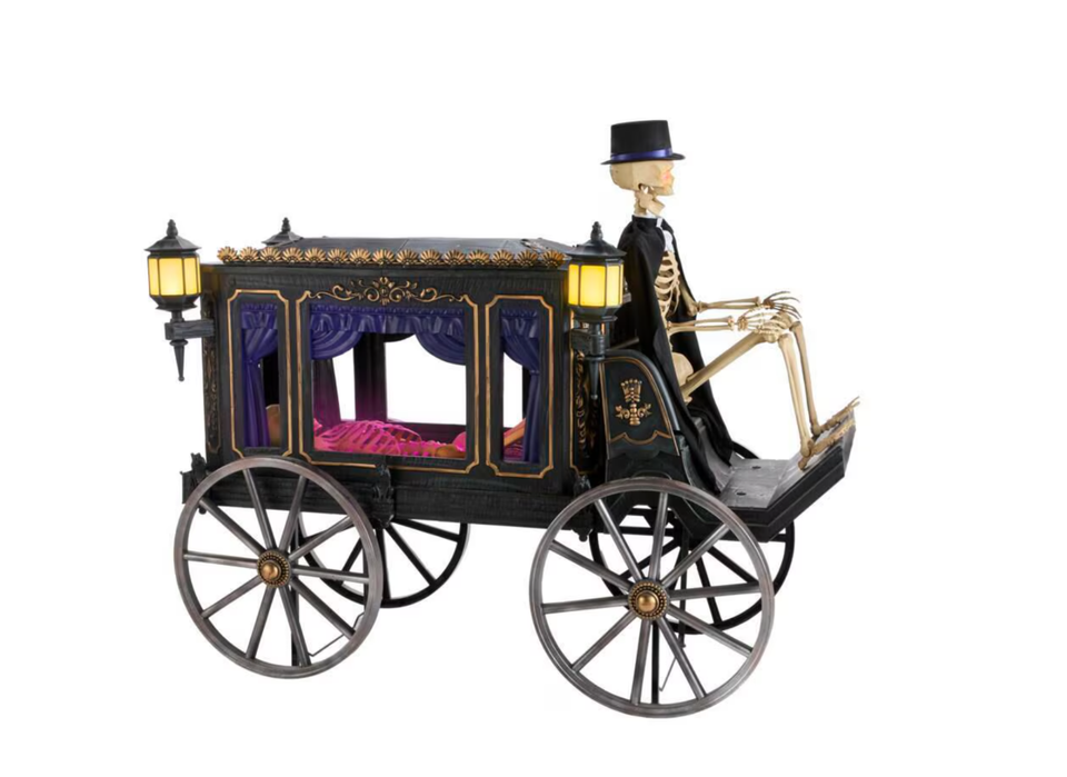 2025 Home Accents Halloween Holiday 5 ft. Animated LED Hearse - NEW IN ...