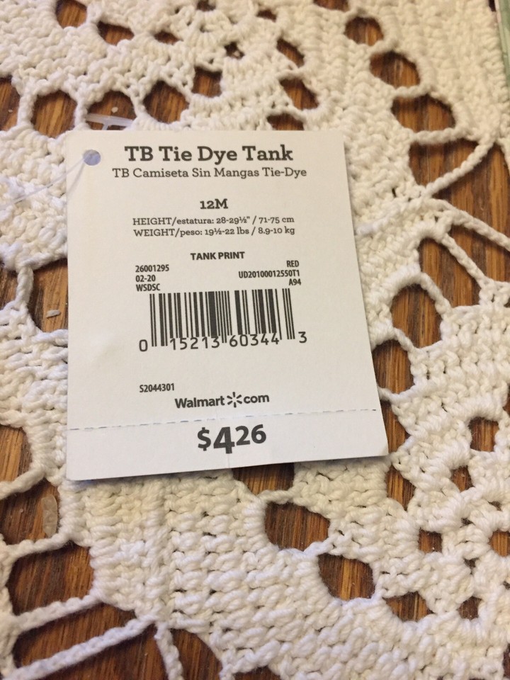 Tank Top For Baby Boy, Size 12 Months, Tie Dye | eBay