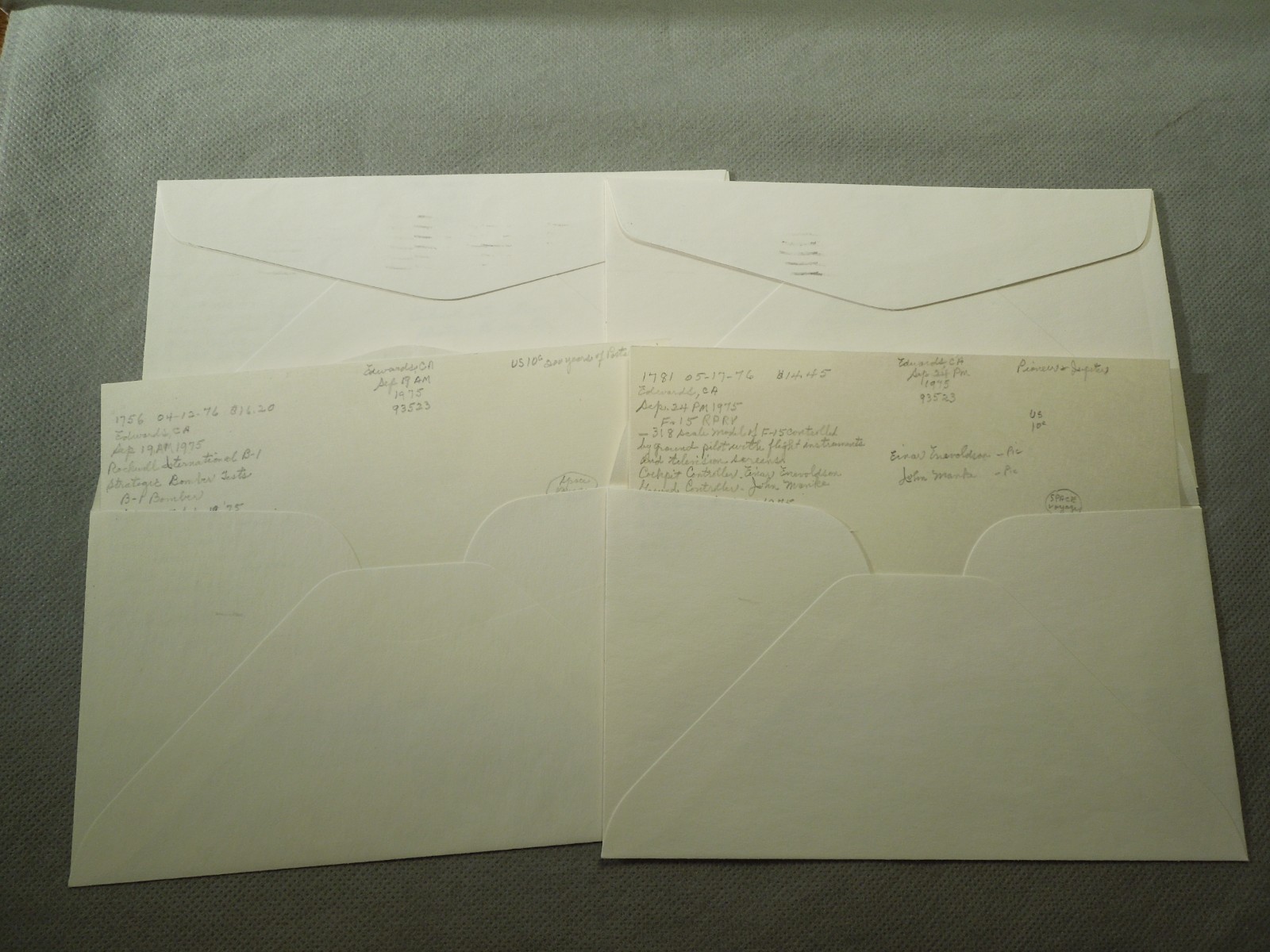 13 Nasa First Day Space Covers- YF-12, F-111 Tact, Bombers, Planes ...