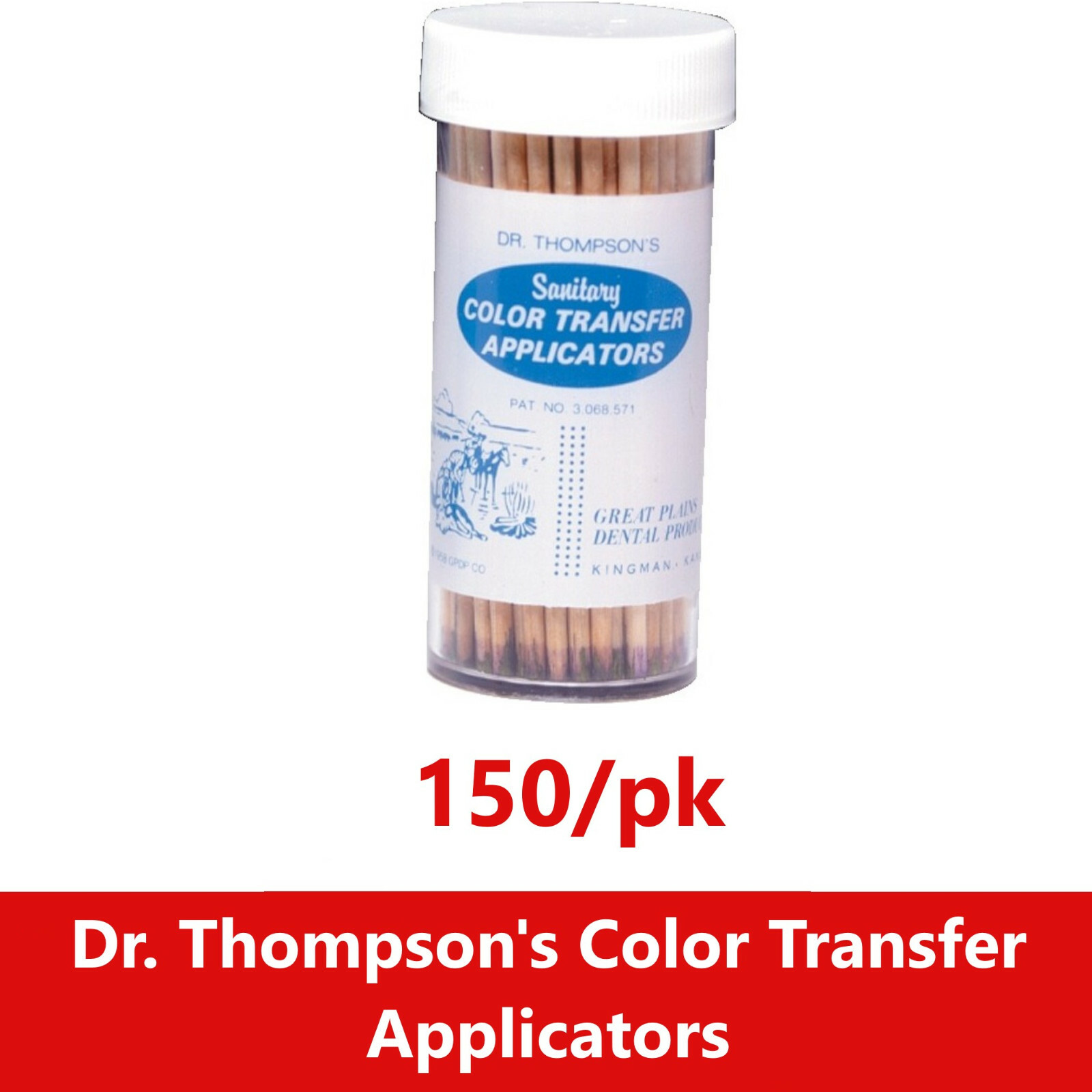 Dental Dr. Thompson's Color Transfer Applicators, 150/Pk | eBay