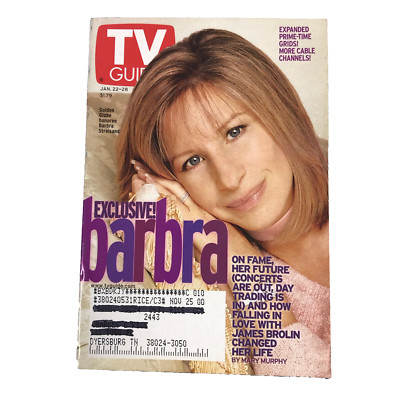 Vintage 2000 TV Guide January 22-28 - Singer Barbra Streisand on Cover ...