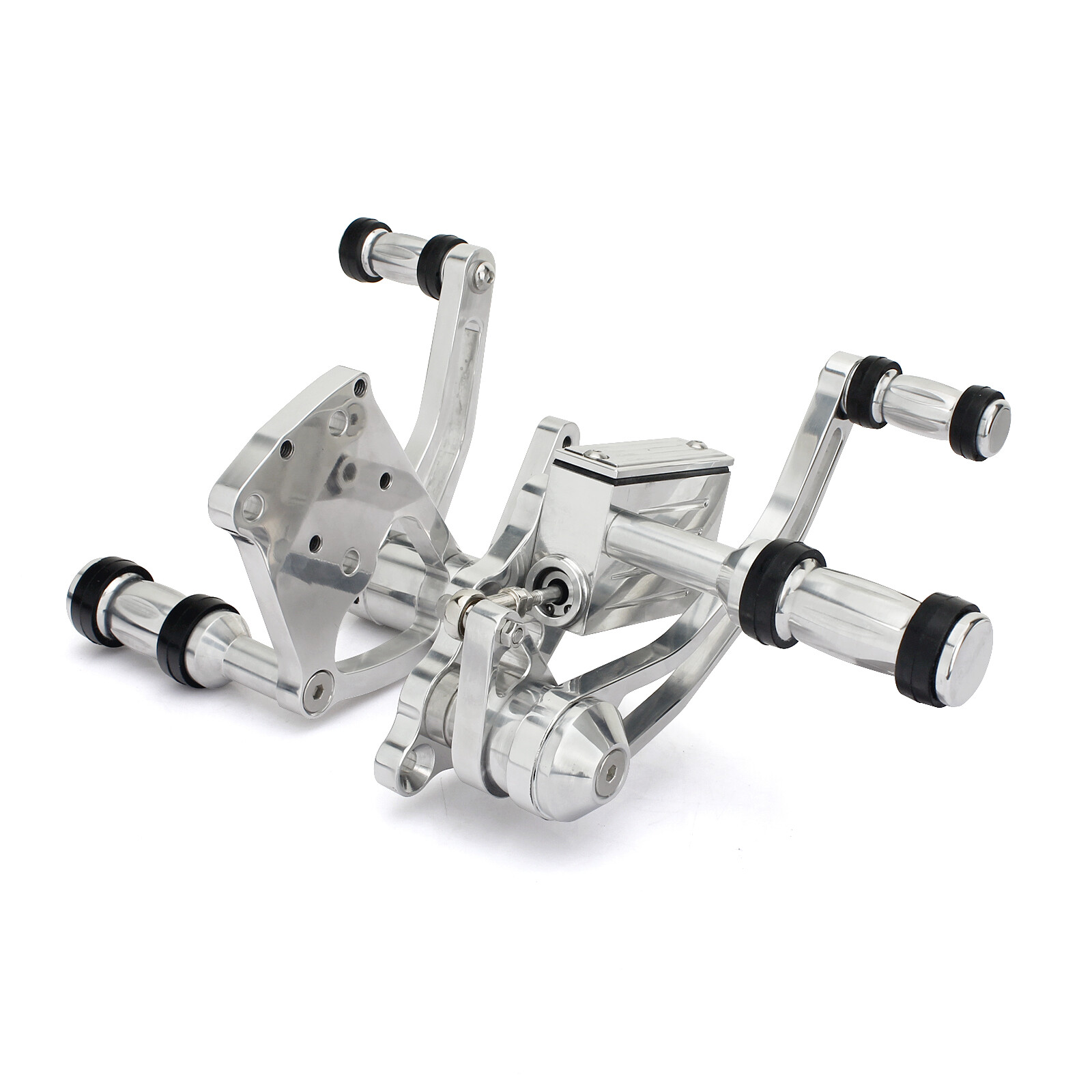 Polished Forward Control Fatboy Heritage Softail Deluxe FLSTN Custom ...