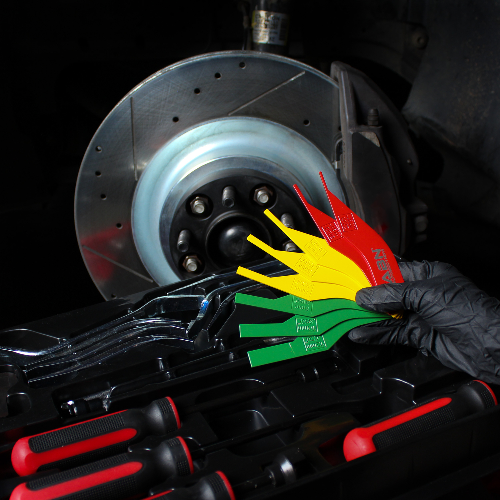 ABN | Brake Drum Tool Kit – 15 Pc w/ Spring Pliers, Brake Spring Tools ...