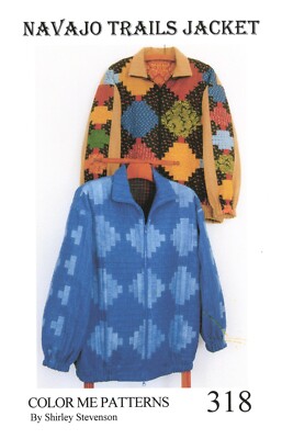 Color Me Patterns 318 NAVAJO TRAILS JACKET Quilted Coat Sz S-XXL UNCUT ...
