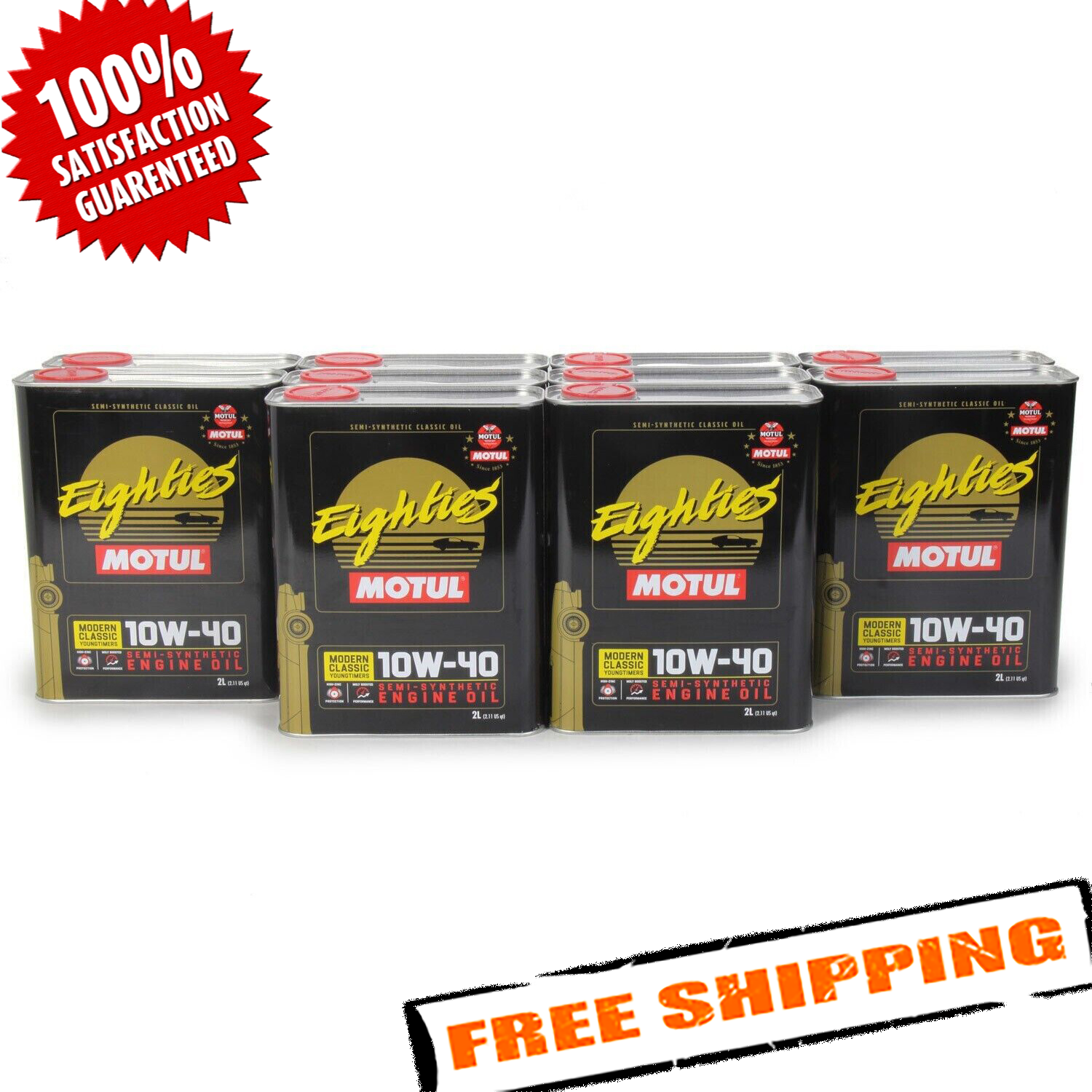 Motul 110619 Classic Eighties Motor Oil 2L - Set of 10 | eBay
