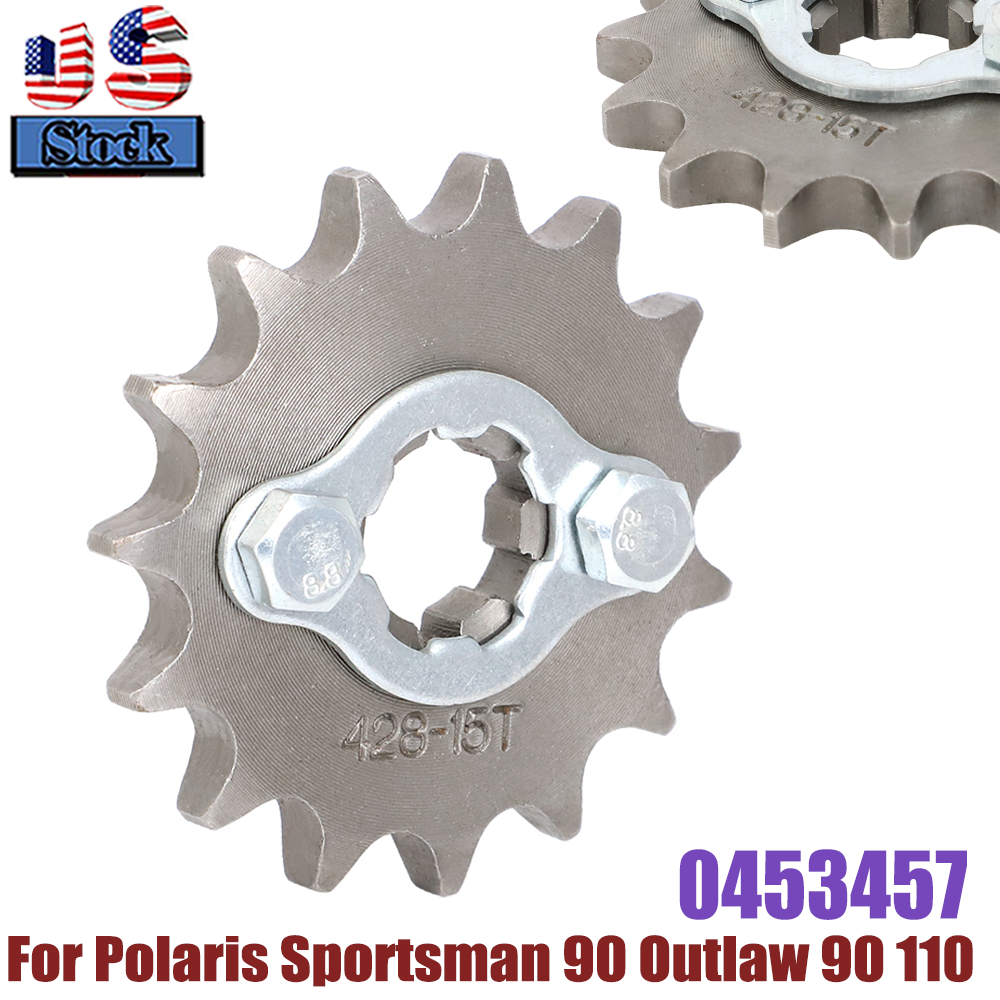 15T For Polaris Sportsman 90 Outlaw 90 110 Tooth Front Drive Sprocket ...