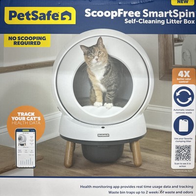 PetSafe ScoopFree SmartSpin Self-Cleaning cat Litter Box PAL00-17985 ...