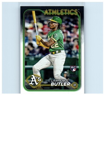 Lawrence Butler 2024 Topps 676 BASEBALL CARD Oakland Athletics Rookie ...