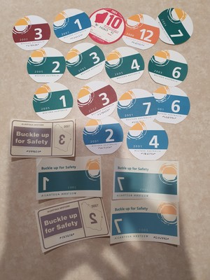 Group Of 20 WA Western Australia Vehicle Registration Stickers And ...
