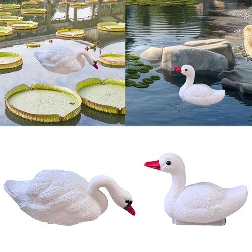 Swan Decoy Garden Statue Park Deterrent Pool Pond Goose Floating ...