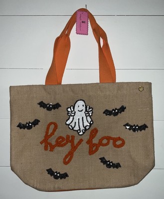 Simply Southern, Tote Bag, Hey Boo, NWT, Halloween, Sequined Ghost/Bats ...