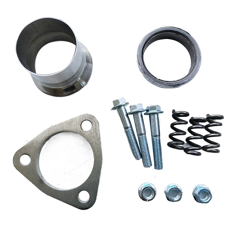 New 2 1/4" Semi-Direct Fit Exhaust Flared Y Pipe Triangle Flange Repair ...
