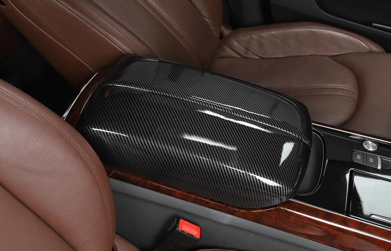 2011-2018 Audi A8 S8 Carbon Fiber Central Console Armrest Box Cover ...