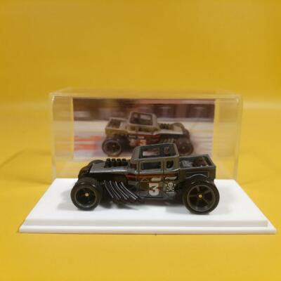 CUSTOM Hot Wheels 2019 BONE SHAKER No.3 Grey-Black LIMITED +case | eBay