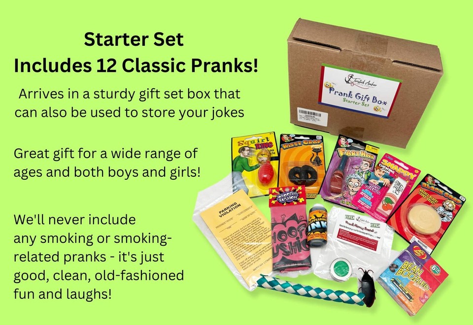 12 Pc Prank Joke Gift Box, Pranks for Kids, Gag Gifts - Great boys Xmas ...