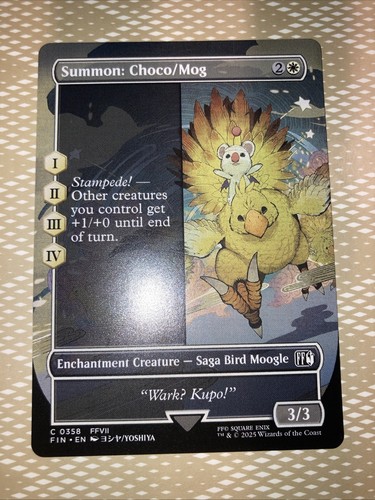 magic the gathering final fantasy Summon Choco/mog Extended Art | eBay