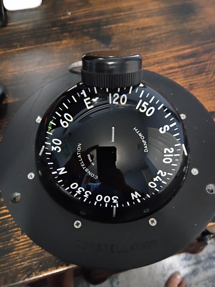 Vintage Danforth Constellation Binnacle Mount Compass 5 inch | eBay