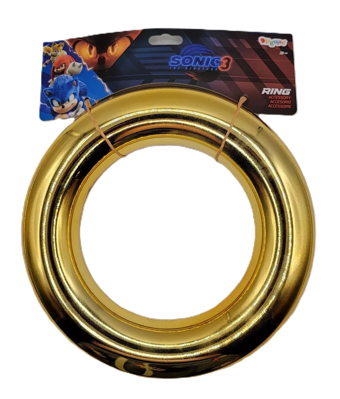 GOLD RING SONIC 3 Sega Sonic The Hedgehog Halloween COSTUME Accessory ...