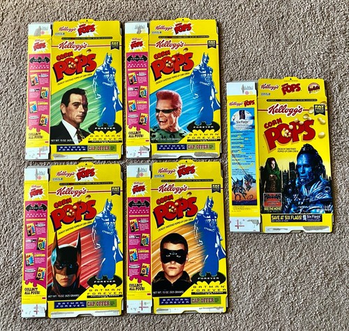 Vintage 1995 BATMAN FOREVER Kelloggs CORN POP Cereal - Complete Set of ...