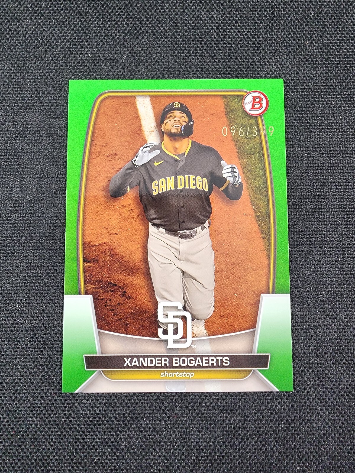 XANDER BOGAERTS 2023 BOWMAN NEON GREEN PARALLEL 096/399 | eBay