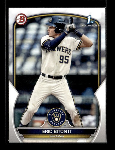 2023 Bowman Draft Paper Eric Bitonti Milwaukee Brewers 1st #BD-134 5 ...