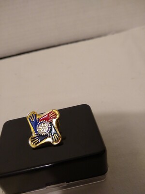 Rotary Pin Helping Hands Russel Hampton | eBay