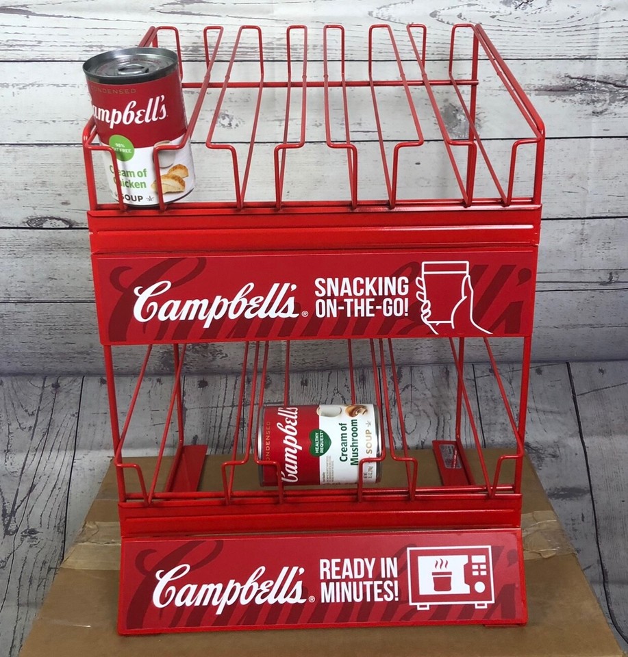 Campbell's Red Convenience Soup Rack Display Storage New In Box | eBay