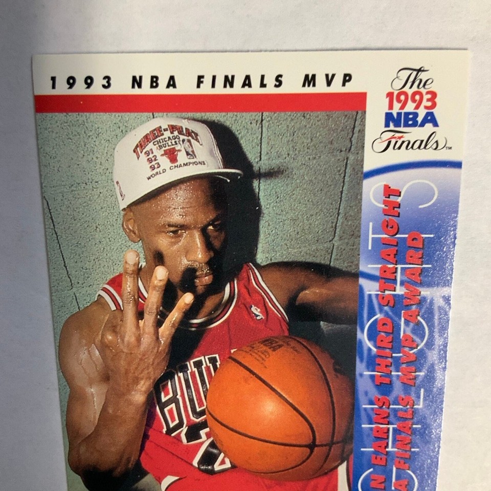 1993 NBA Finals Michael Jordan MVP Basketball Trading Card #204 | eBay