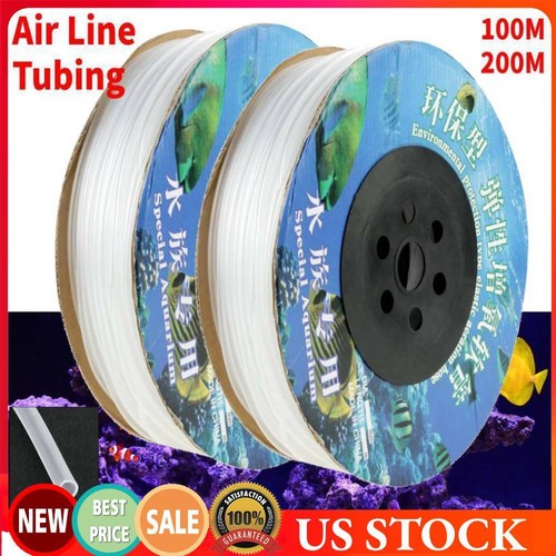 100/200m PVC Airline Hose Oxygen Air Line Tubing 4mm for Fish Tank ...