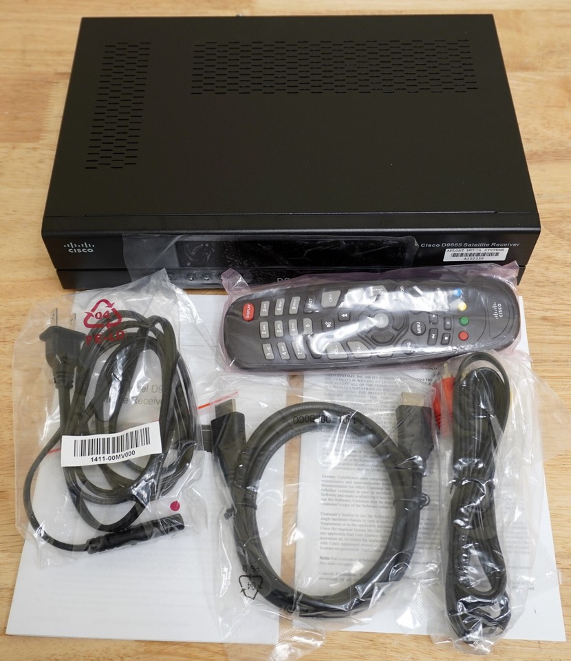 NEW Cisco D9865-H Satellite Receiver With RM9865 Remote Control | eBay