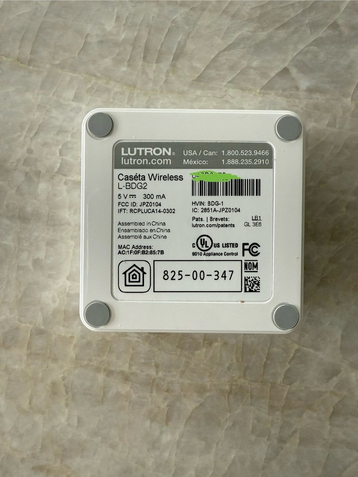 Lutron Caseta Smart Bridge Hub L-BDG2-WH HomeKit/Alexa/Google | eBay