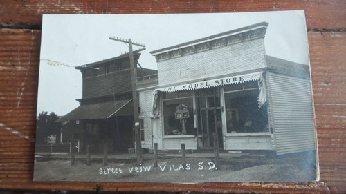 Antique RPPC VILAS SOUTH DAKOTA Street View, The Model Store | eBay