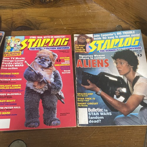 Lot Of 15 Starlog Magazines With Plastic Storage Case Included | eBay