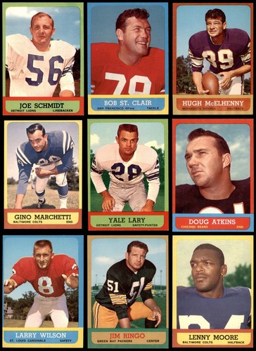 1963 Topps Football Complete Set 6 - EX/MT 6654757 | eBay