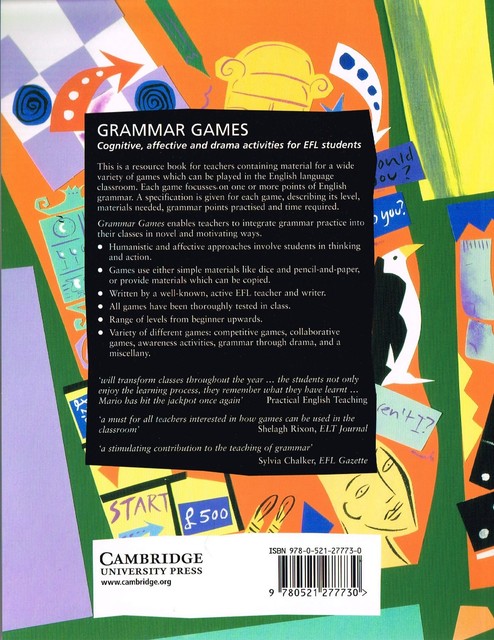 Grammar Games: Cognitive, Affective and Drama Activities for EFL ...