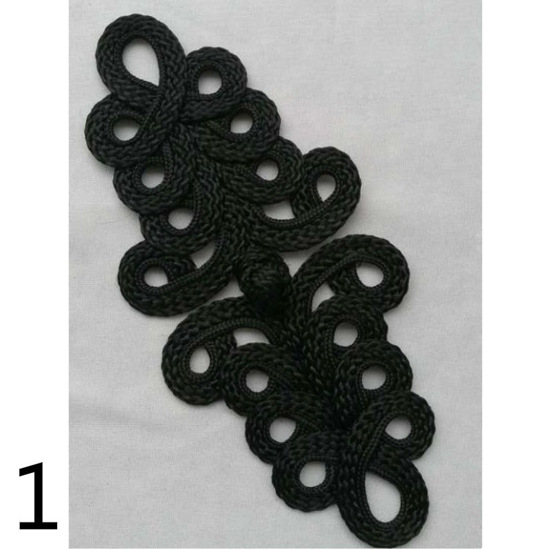 1 Pair Large Chinese Frog Fasteners Closure Button Knots DIY Retro ...