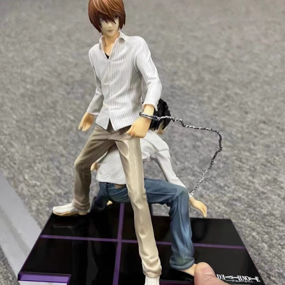 Anime Death Note Figure Light Yagami & L Pvc Model Statue Collectible ...