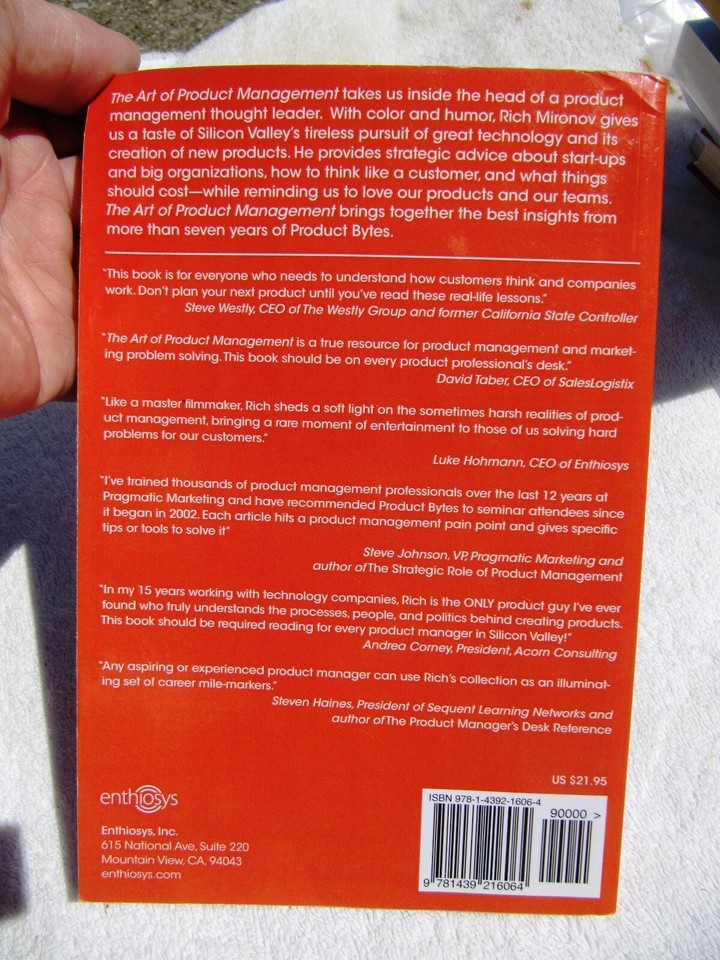 RICH MIRONOV The Art of Product Management Lessons from Silion Valley ...